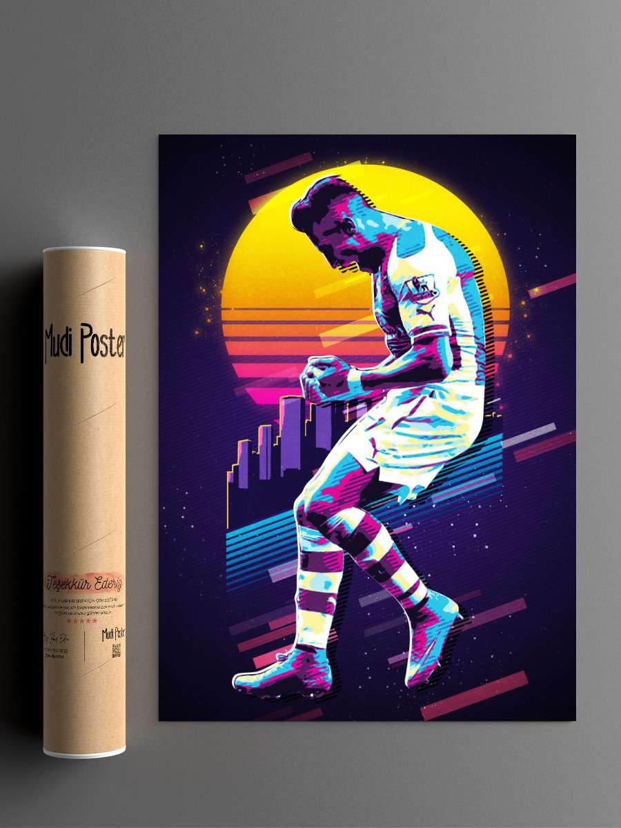 Alexis Sanchez Futbol Poster Çerçevesiz Yüksek Kalite Futbolcu Duvar ...