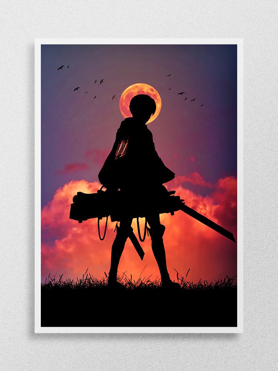 Attack on Titan levi aot Anime Poster Çerçevesiz Yüksek Kalite Anime ...