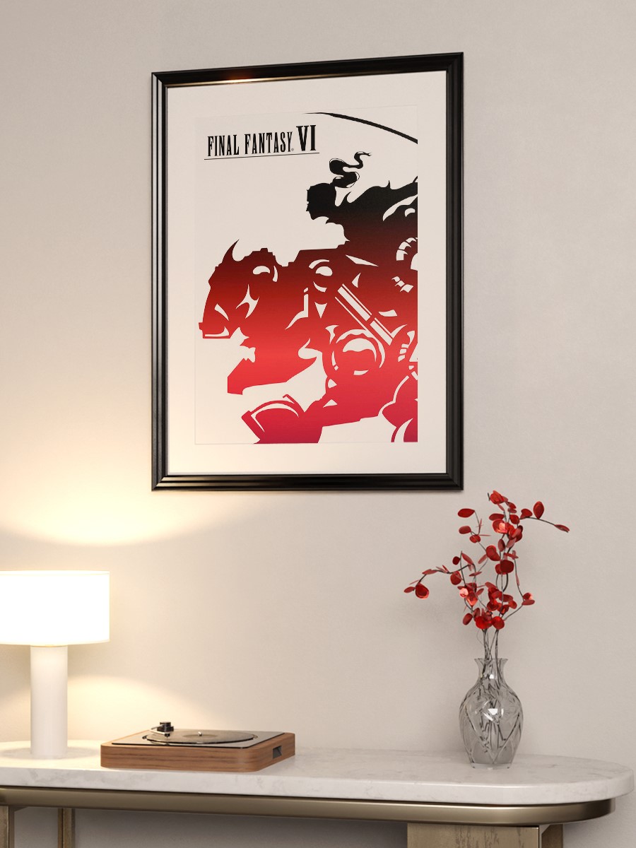 Final Fantasy VI Anime Poster Çerçevesiz Yüksek Kalite Anime Duvar ...