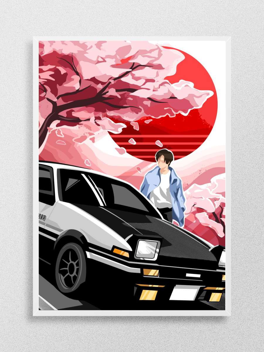 Initial D Anime Poster Çerçevesiz Yüksek Kalite Anime Duvar Poster ...