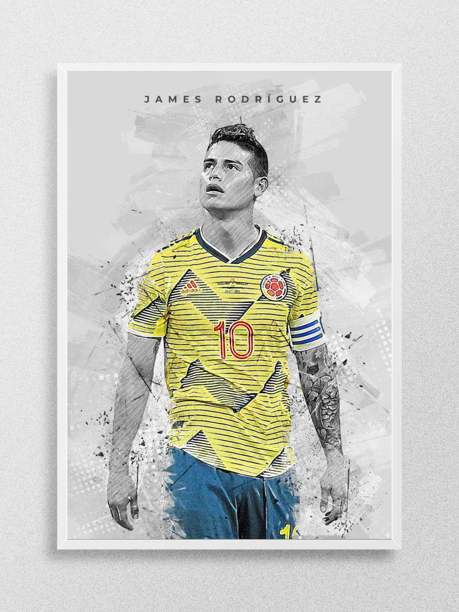 James Rodriguez Futbol Poster Çerçevesiz Yüksek Kalite Futbolcu Duvar ...