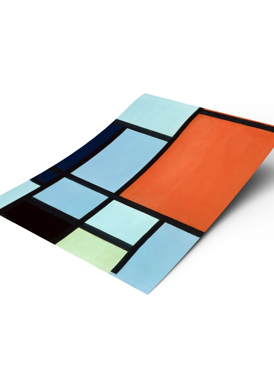 Piet Mondrian Composition Tablo Sanatsal Ünlü Ressam Poster Çerçevesiz ...