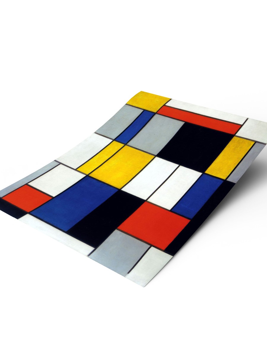Piet Mondrian Composition Tablo Sanatsal Ünlü Ressam Poster Çerçevesiz ...