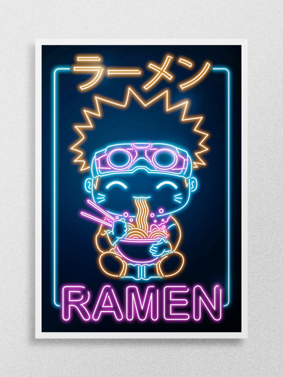 Retro Ramen Ninja Anime Poster Çerçevesiz Yüksek Kalite Anime Duvar ...