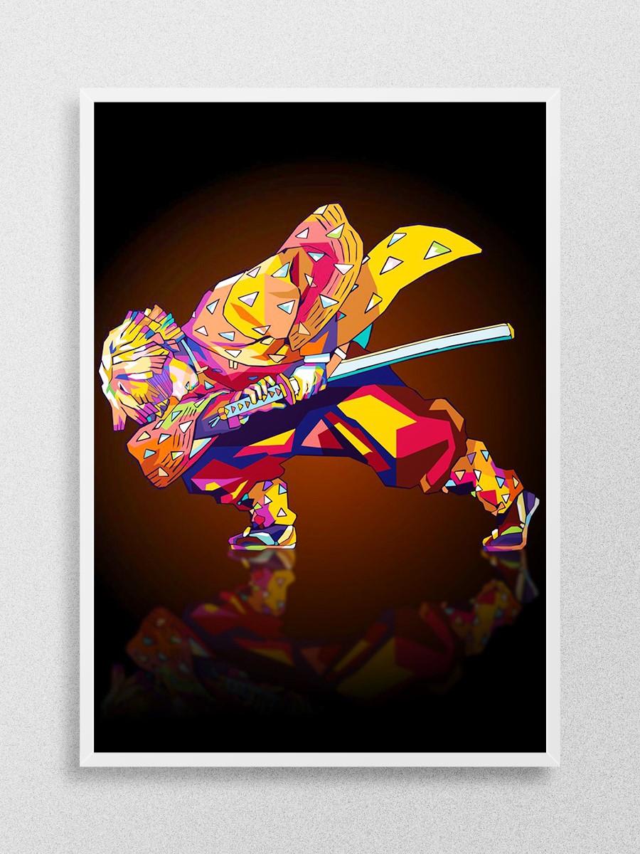 Zenitsu Pop Art Anime Poster Çerçevesiz Yüksek Kalite Anime Duvar ...