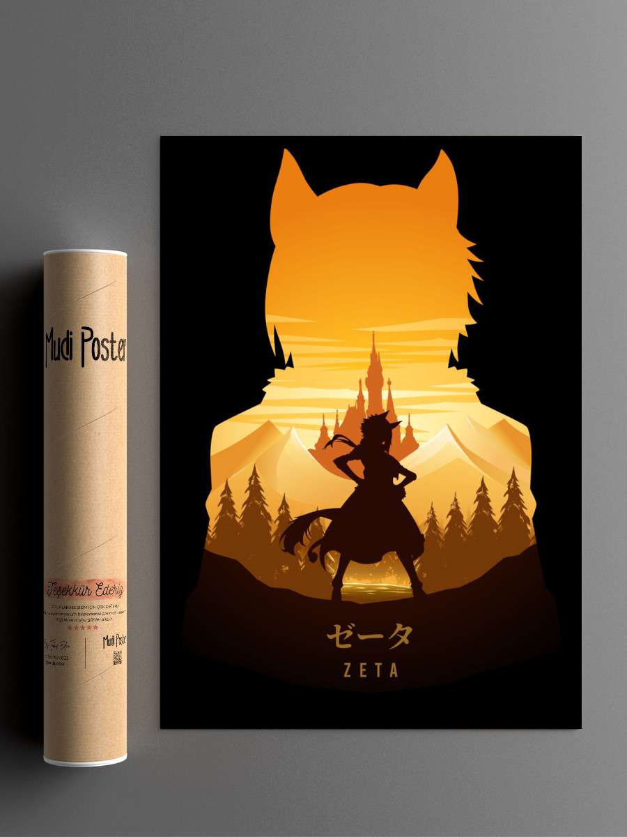 Zeta Shadow Anime Anime Poster Çerçevesiz Yüksek Kalite Anime Duvar ...